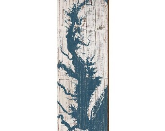 Rehoboth Beach, Delaware Wooden Navy Welcome Sign W/ Shell Wall Art ...