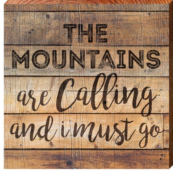 The Mountains Are Calling Wall Art - Etsy