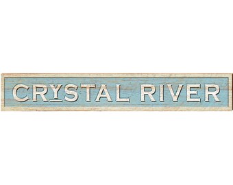 Crystal River Sign - Etsy