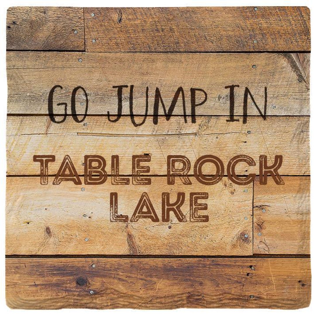 Go Jump in Table Rock Lake Coaster Set - Etsy