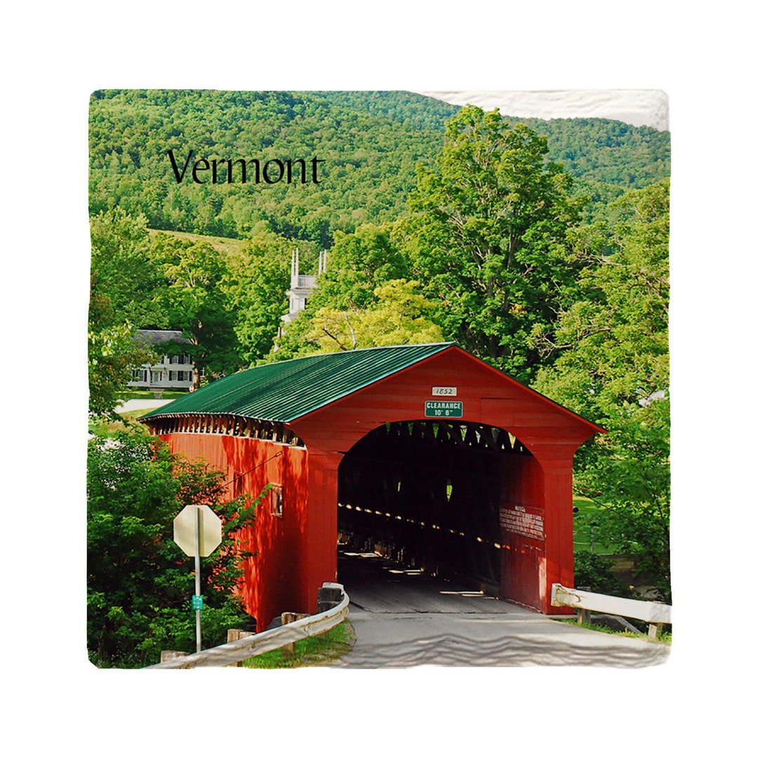 Vermont Covered Bridge Coaster Set BEN14 - Etsy