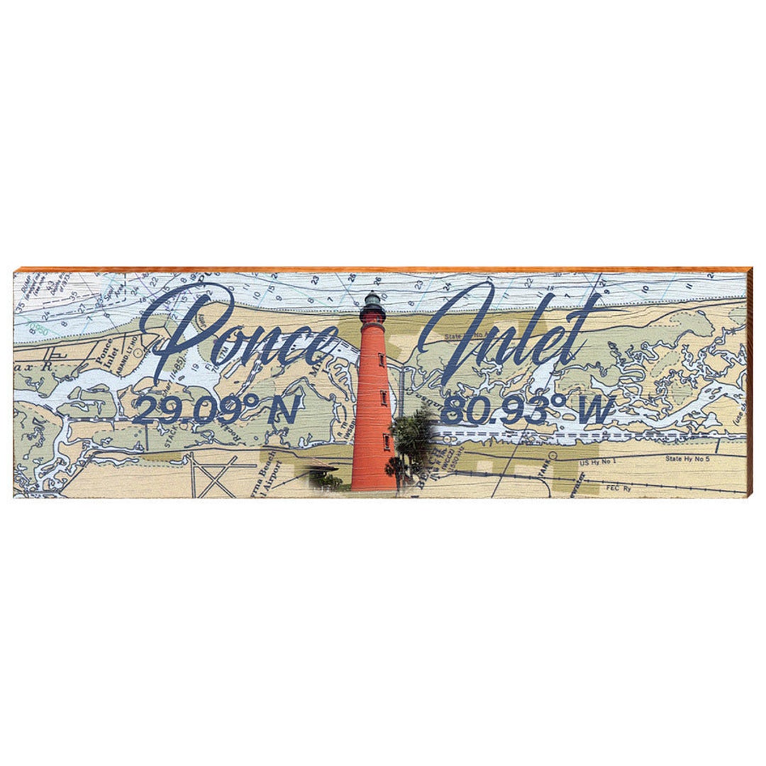 Ponce Inlet, Florida Navigational Chart With Ponce De Leon Inlet ...