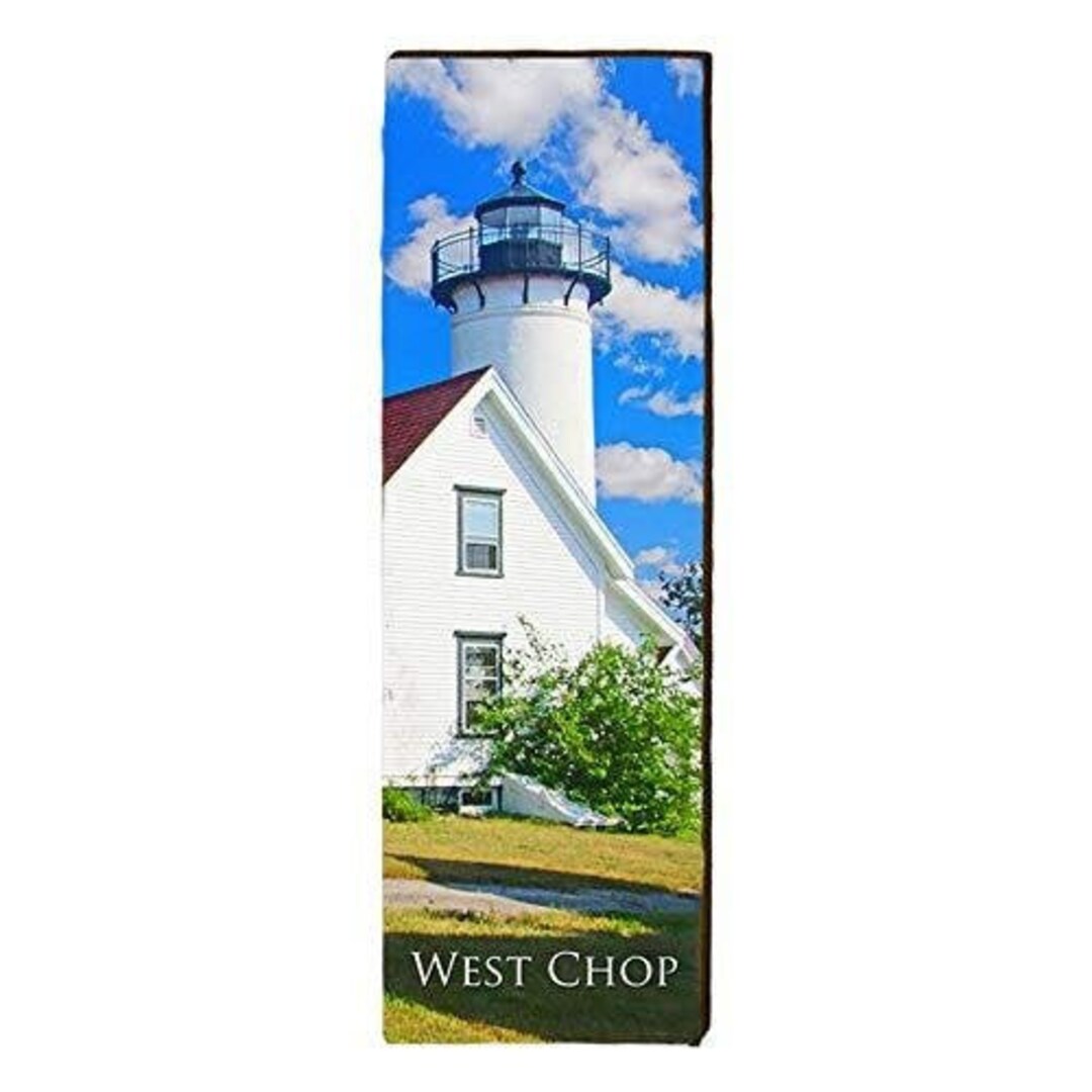West Chop Lighthouse Home Decor Art Print on Real Wood - Etsy
