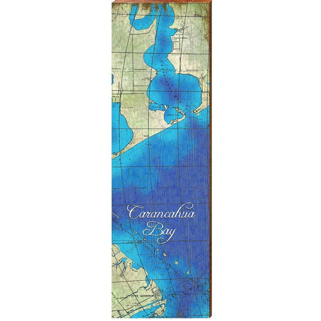 Carancahua Bay Texas Topographical Styled Map Wall Art - Etsy