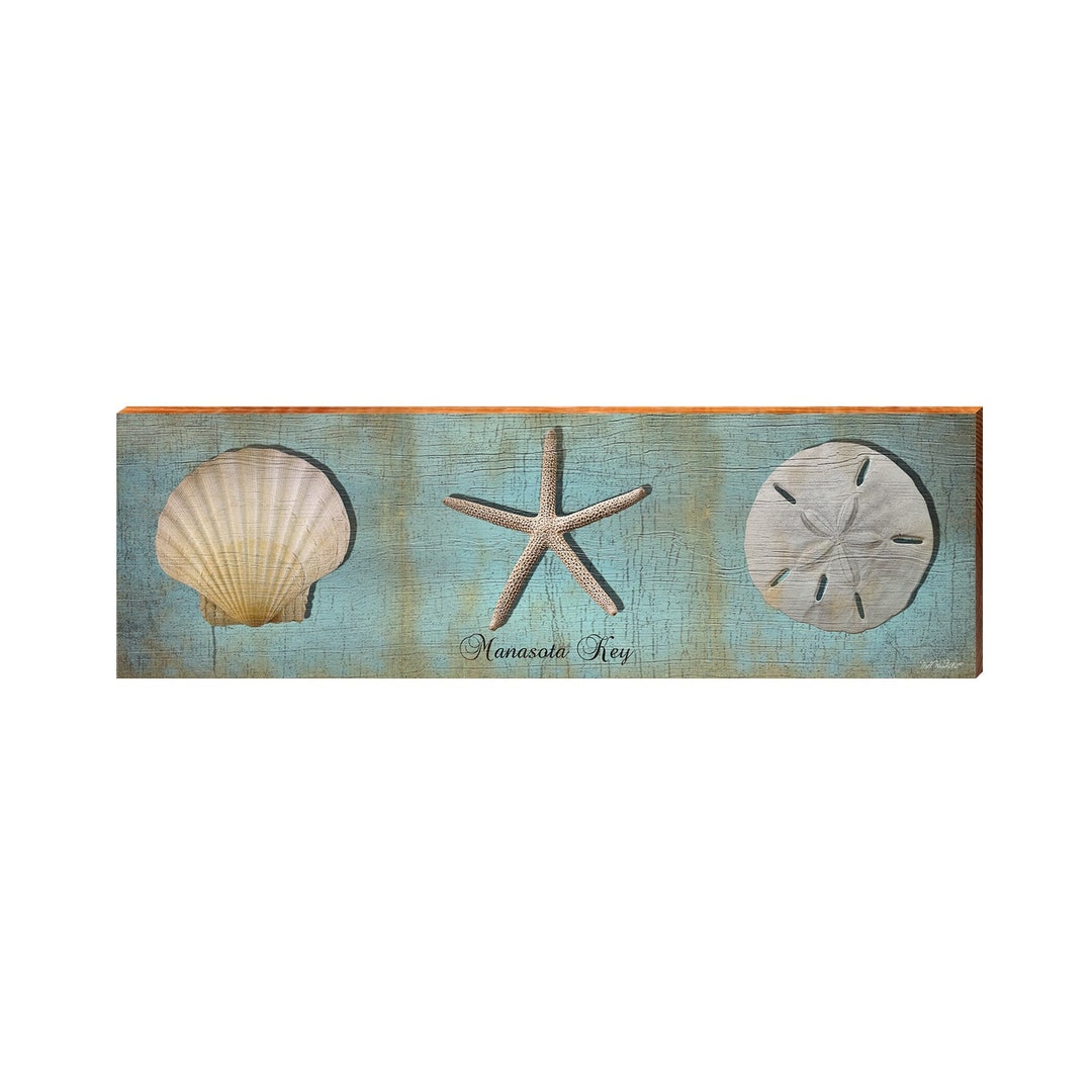 Manasota Key Triple Shell Real Wood Art Print - Etsy
