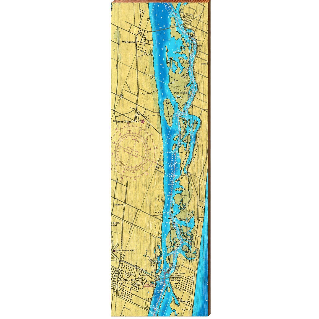 Vero Beach to Wabasso Map COA10 - Etsy