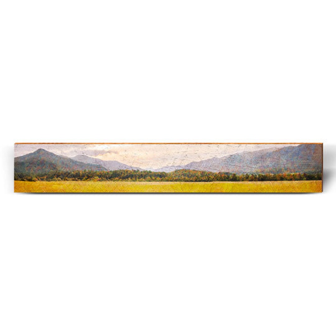 Open Field Valley Large Wall Art Print on Real Wood - Etsy