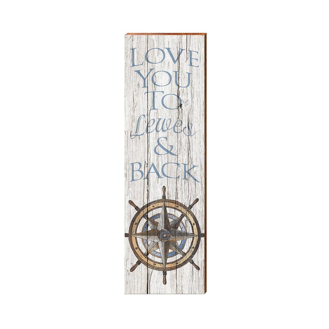 Love You to Lewes and Back | Wall Art Print on Real Wood - Etsy