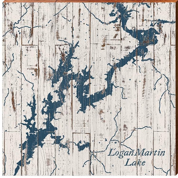 Map of Logan Martin Lake - Etsy
