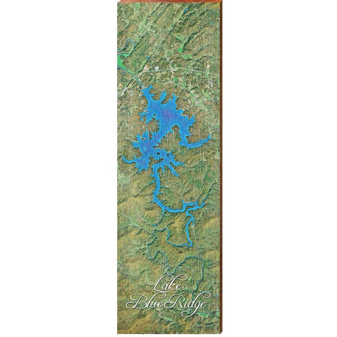 Blue Ridge Lake Georgia Wooden Sign Wall Art Print on Real - Etsy