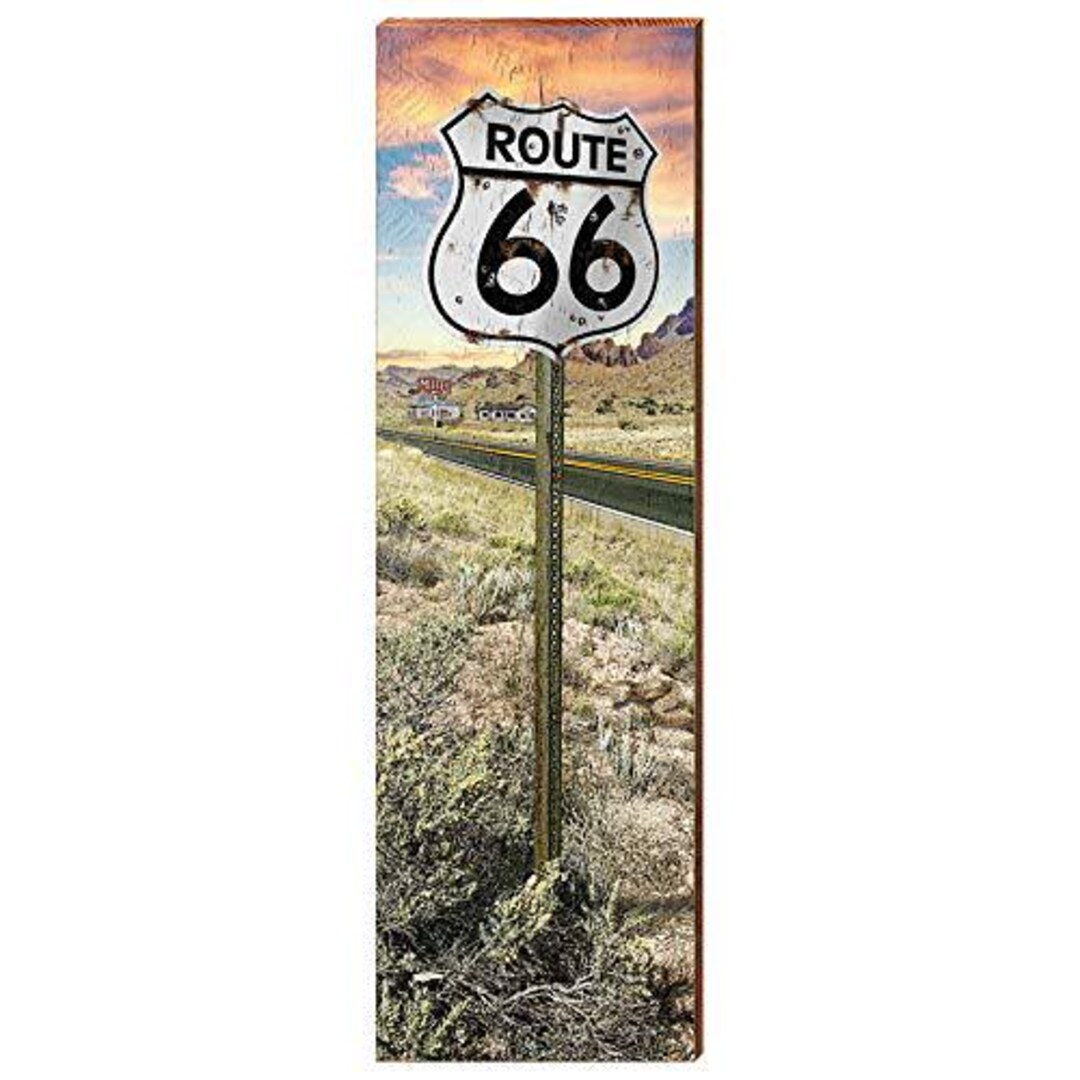 Route 66 Home Decor Art Print on Real Wood - Etsy