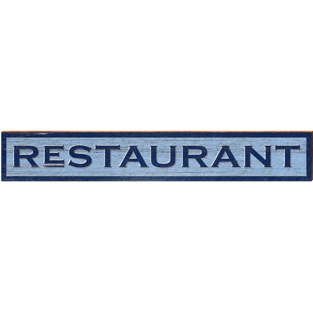 Restaurant Blue Sign WES8 - Etsy