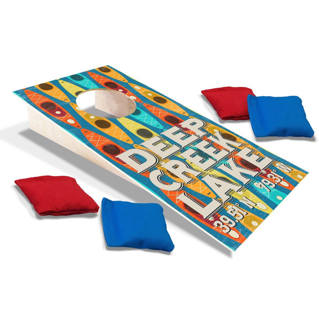 Deep Creek Lake Colorful Kayaks Latitude Longitude - Etsy
