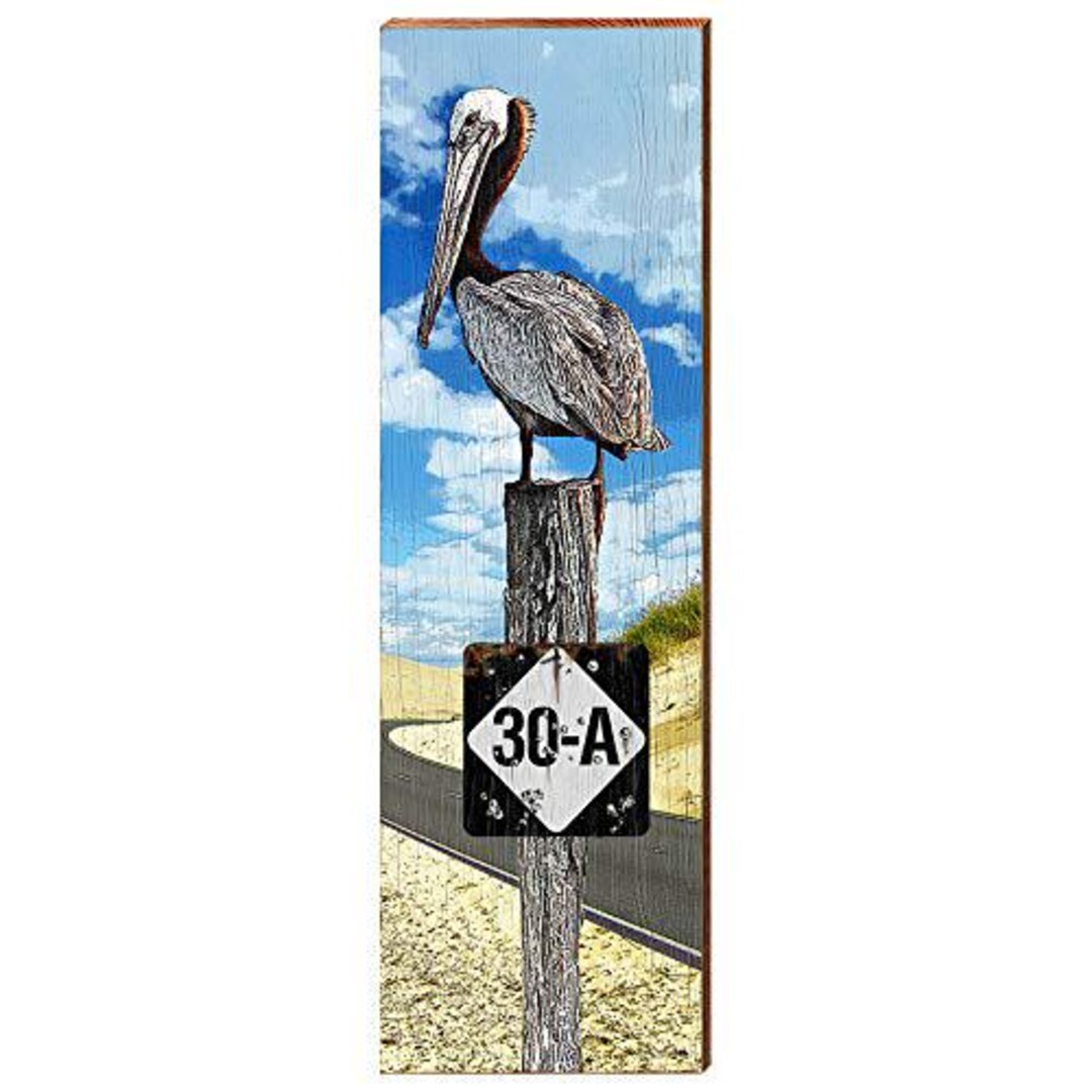 Highway 30-A Florida | Wall Art Print on Real Wood - Etsy