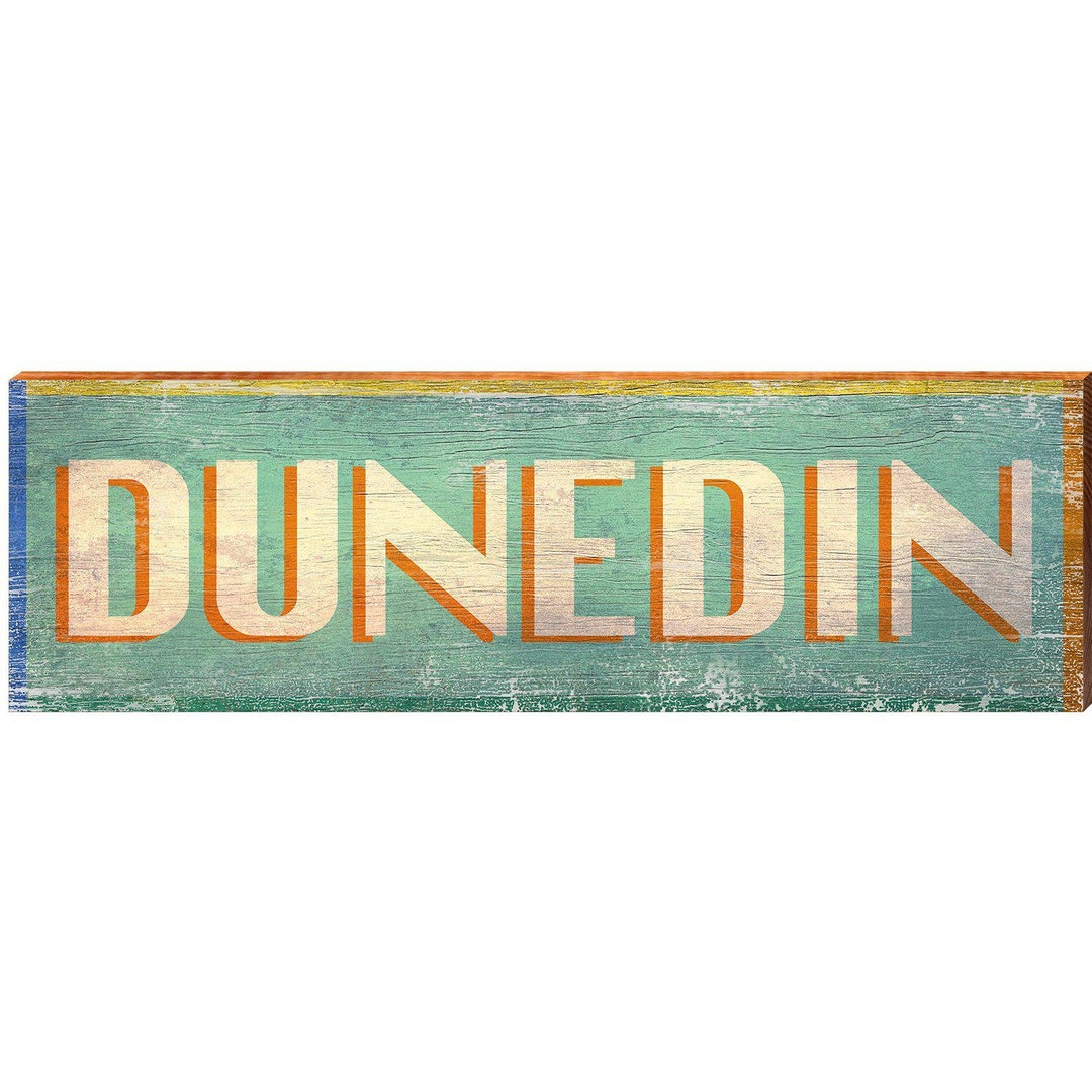 Dunedin Colorful Sign DEC7 Wall Art Print on Real Wood - Etsy