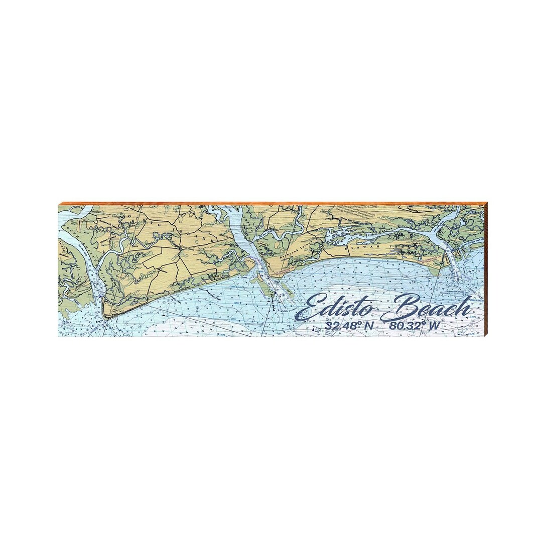 Edisto Beach NOAA Chart Map | Real Wall Art Print | Wall Art Print on ...