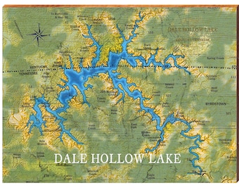 Dale Hollow Topo Map - Etsy