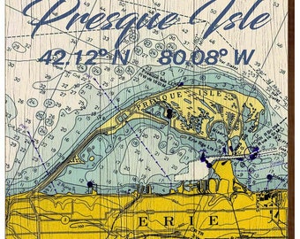 Presque Isle Map | Etsy