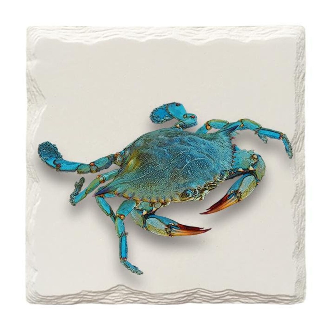 Bushel of Blue Crabs drink Coaster Set - Etsy