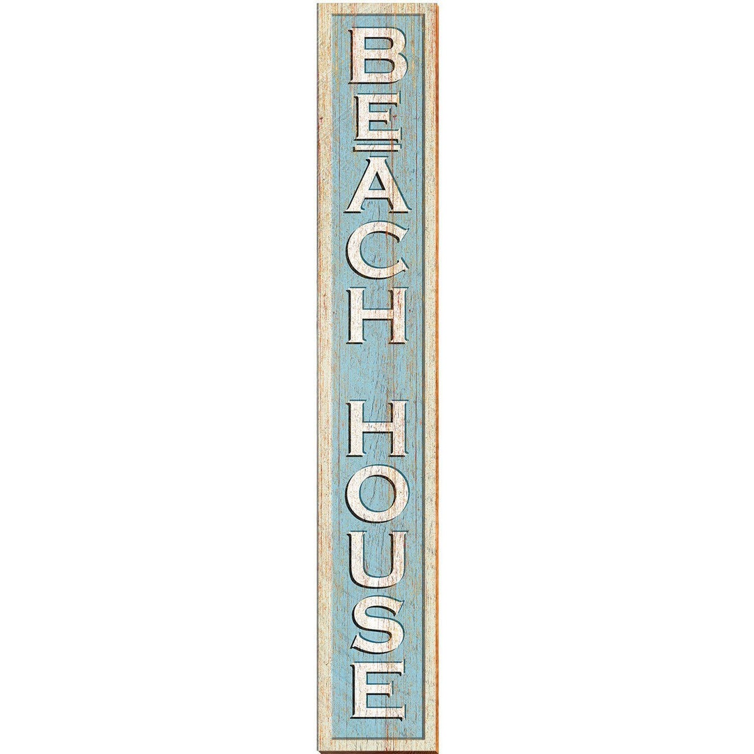 Beach House Vertical Coastal Blue Sign POI1 - Etsy