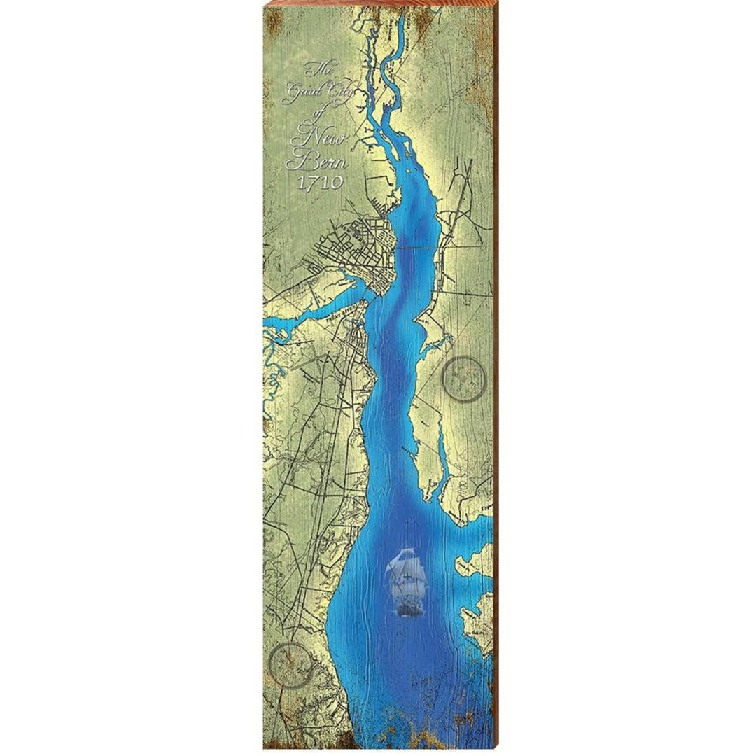 The Great City of New Bern Map Home Decor Art Print on Real - Etsy