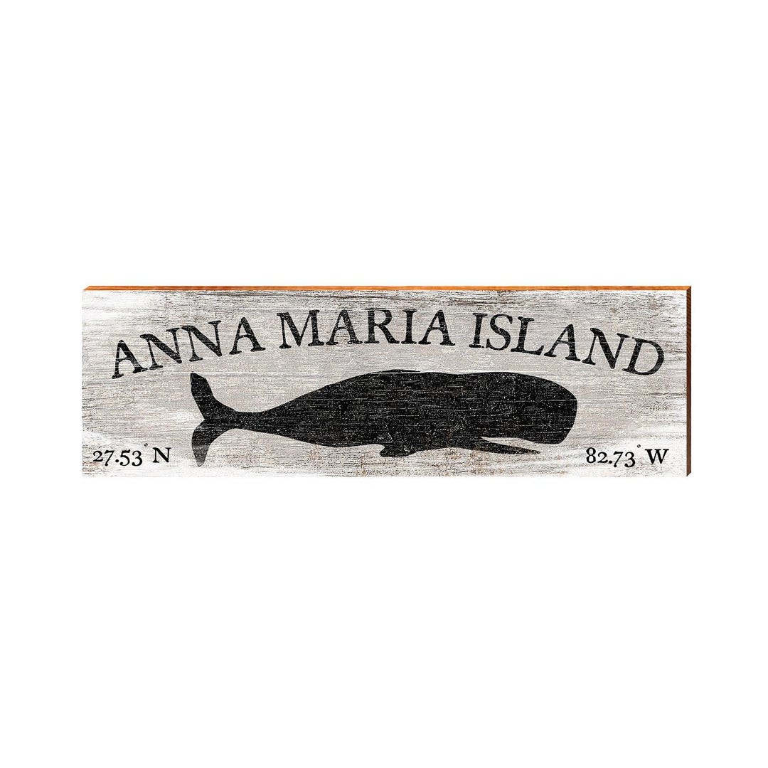 Anna Maria Island, Florida Wooden Sign Wall Art Print on Real Wood - Etsy