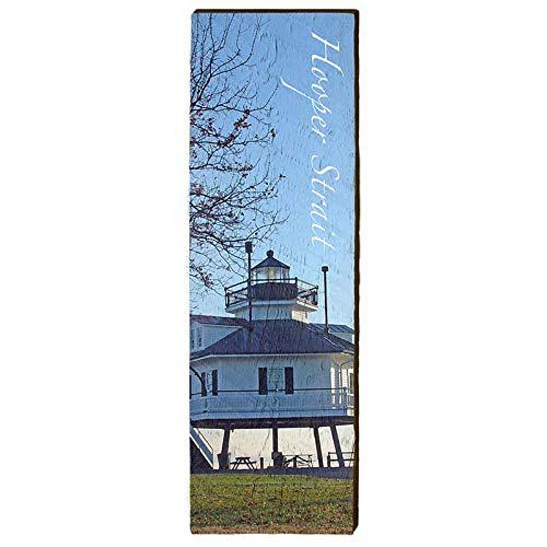 Hooper Strait Lighthouse Home Decor Art Print on Real Wood - Etsy