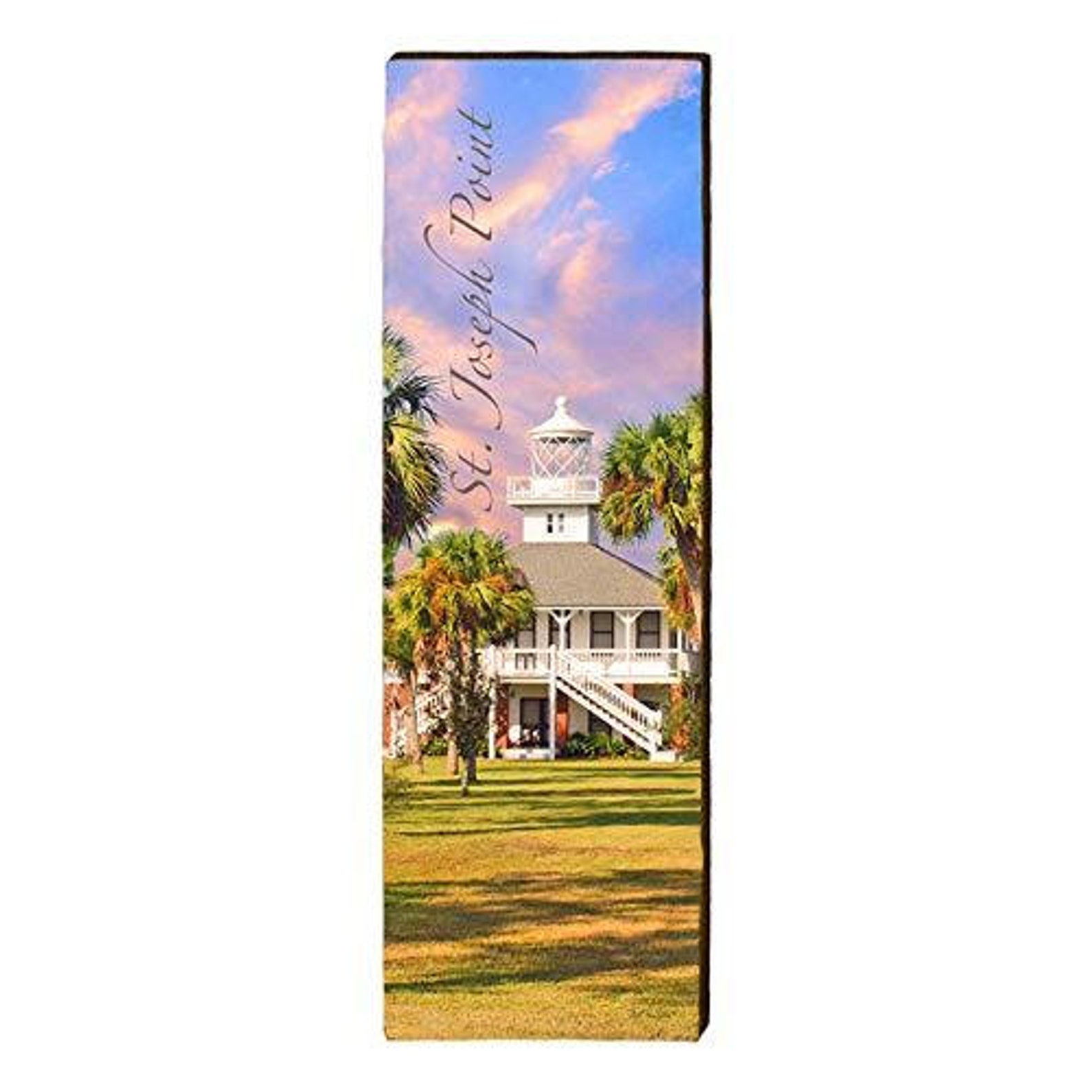 St. Joseph Point Lighthouse Home Decor Art Print on Real Wood - Etsy