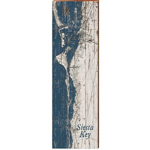 Siesta Key Map Home Decor Art Print on Real Wood 9.5x30 - Etsy