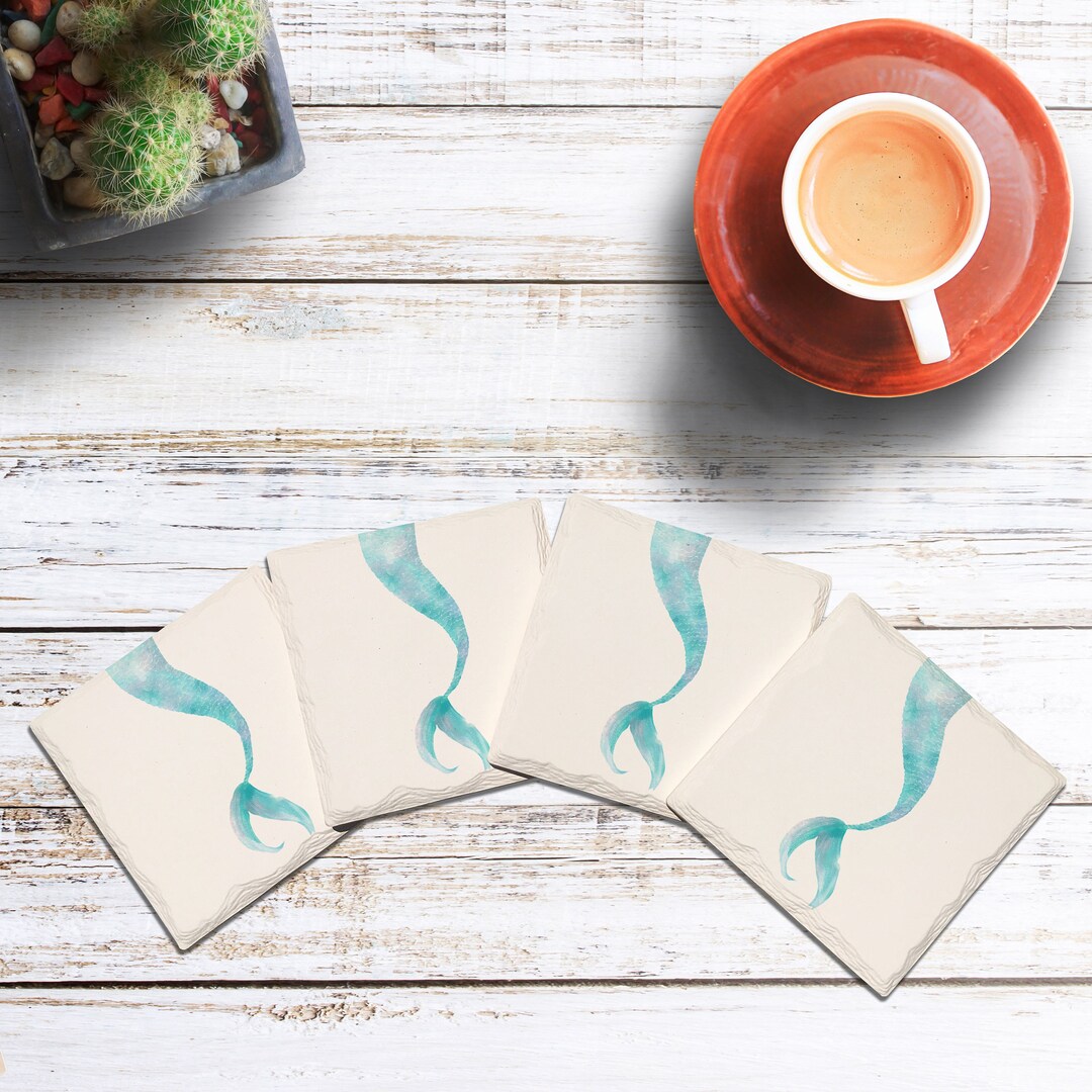 Mermaid Tales | Drink Coaster Set - Etsy