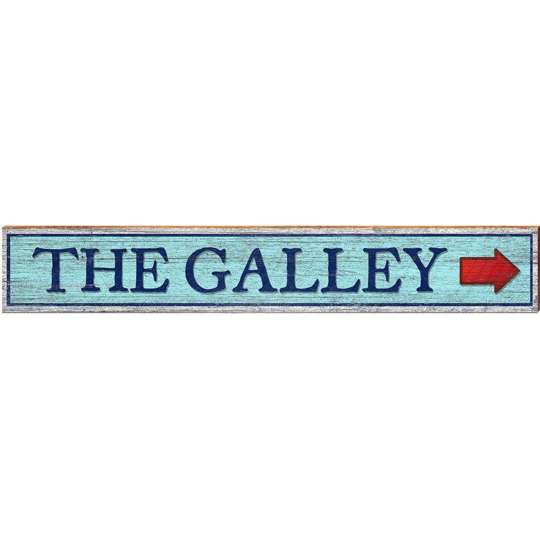 The Galley Arrow Blue Sign WES8 - Etsy