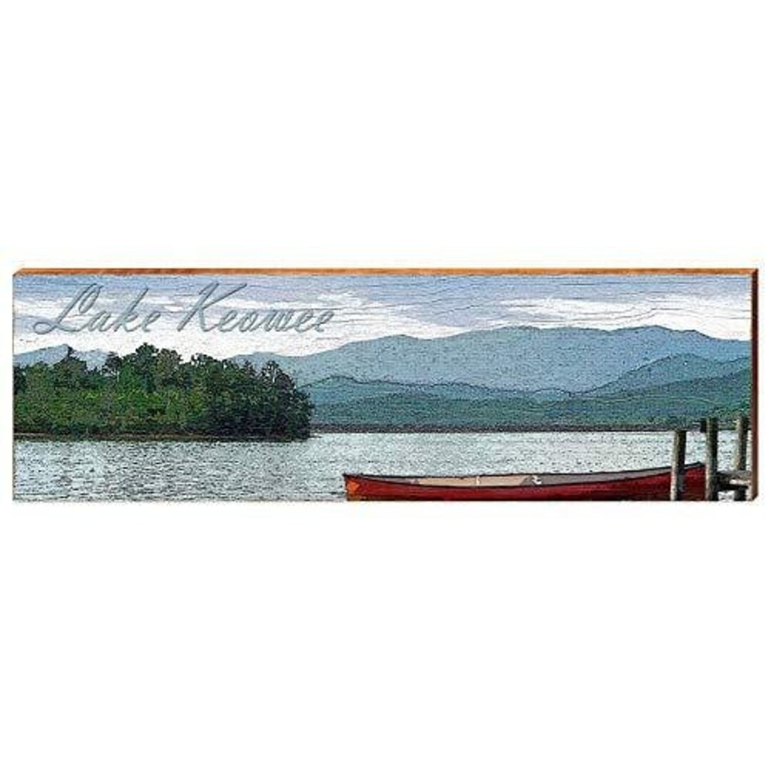 Lake Keowee Scenic Sign Home Decor Art Print on Real Wood - Etsy