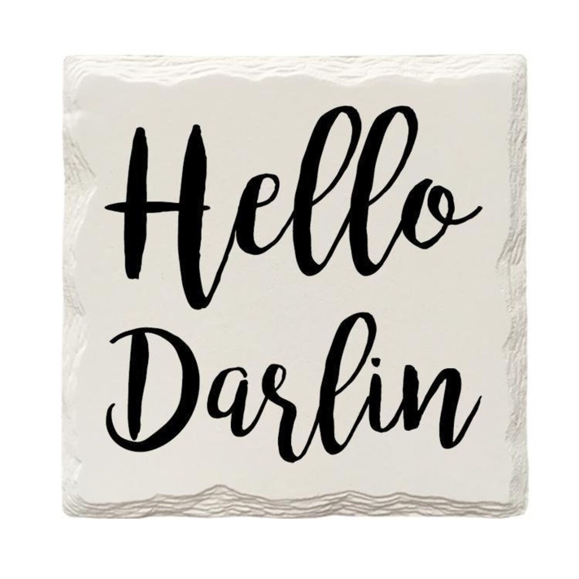 Hello Darlin Drink Coaster Set - Etsy
