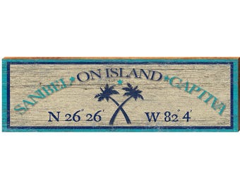 Sanibel Island Florida Sign Photo on Wood - Etsy