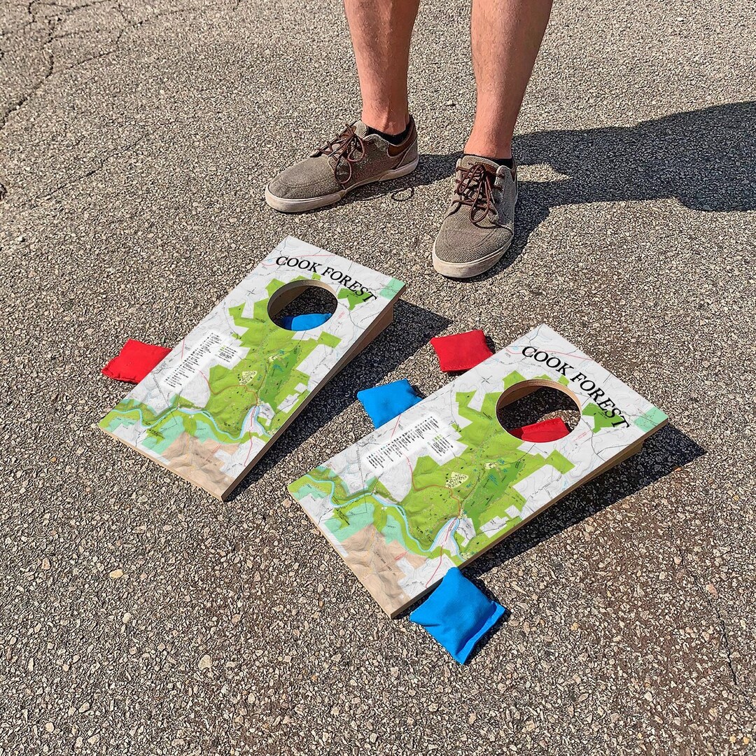 Cook Forest Pennsylvania Map Fun Size Portable Mini - Etsy