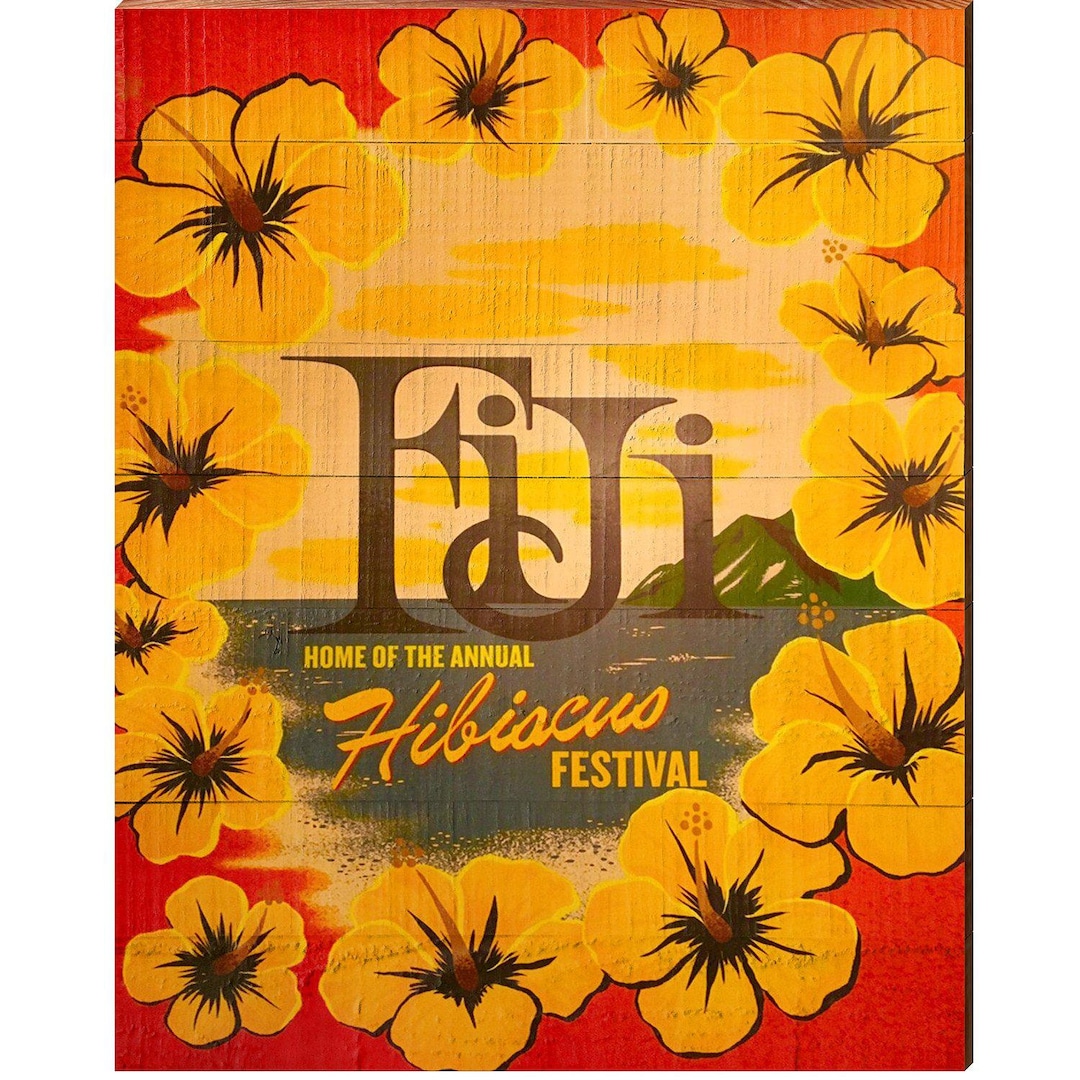 Fiji Wall Art Print on Real Wood - Etsy