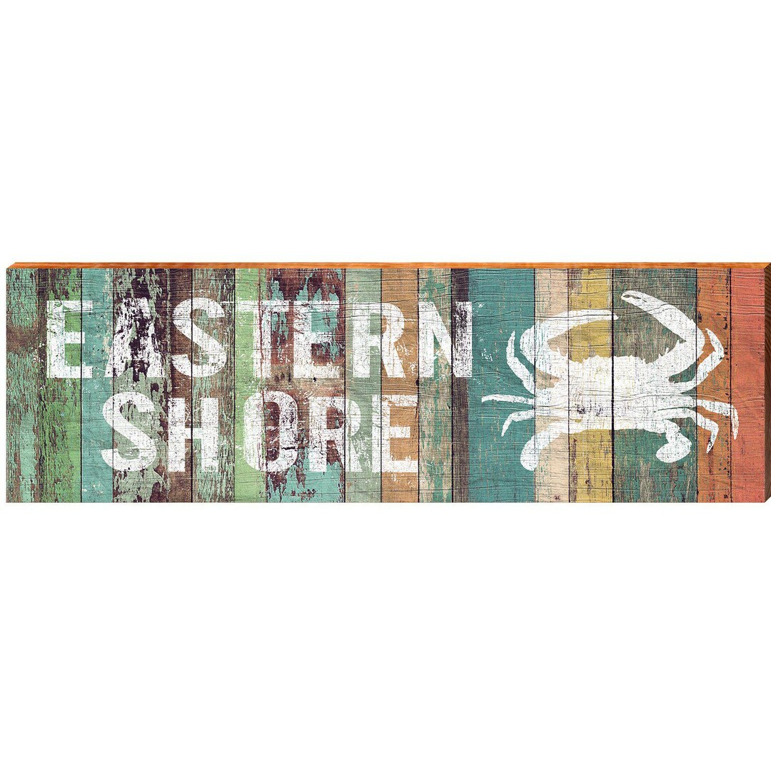 Eastern Shore Crab Wooden Sign | Wall Art Print on Real Wood - Etsy