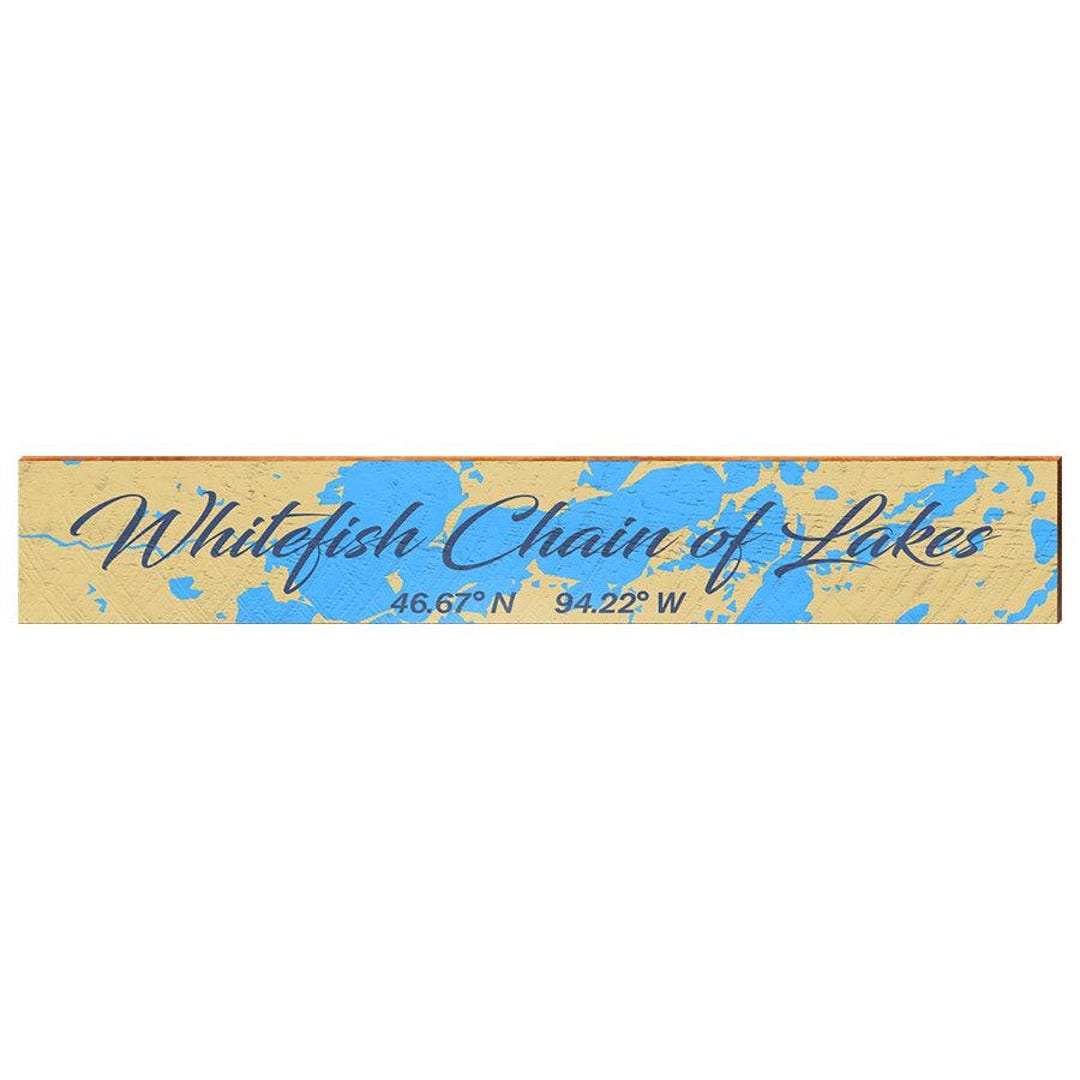 Whitefish Chain of Lakes, Minnesota Navigational Styled Chart Large ...