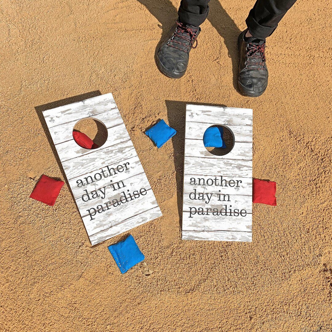 Another Day in Paradise Fun Size Mini Cornhole Game - Etsy