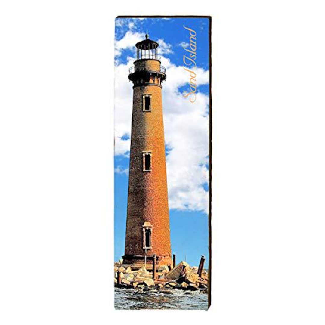 Sand Island Lighthouse Home Decor Art Print on Real Wood - Etsy
