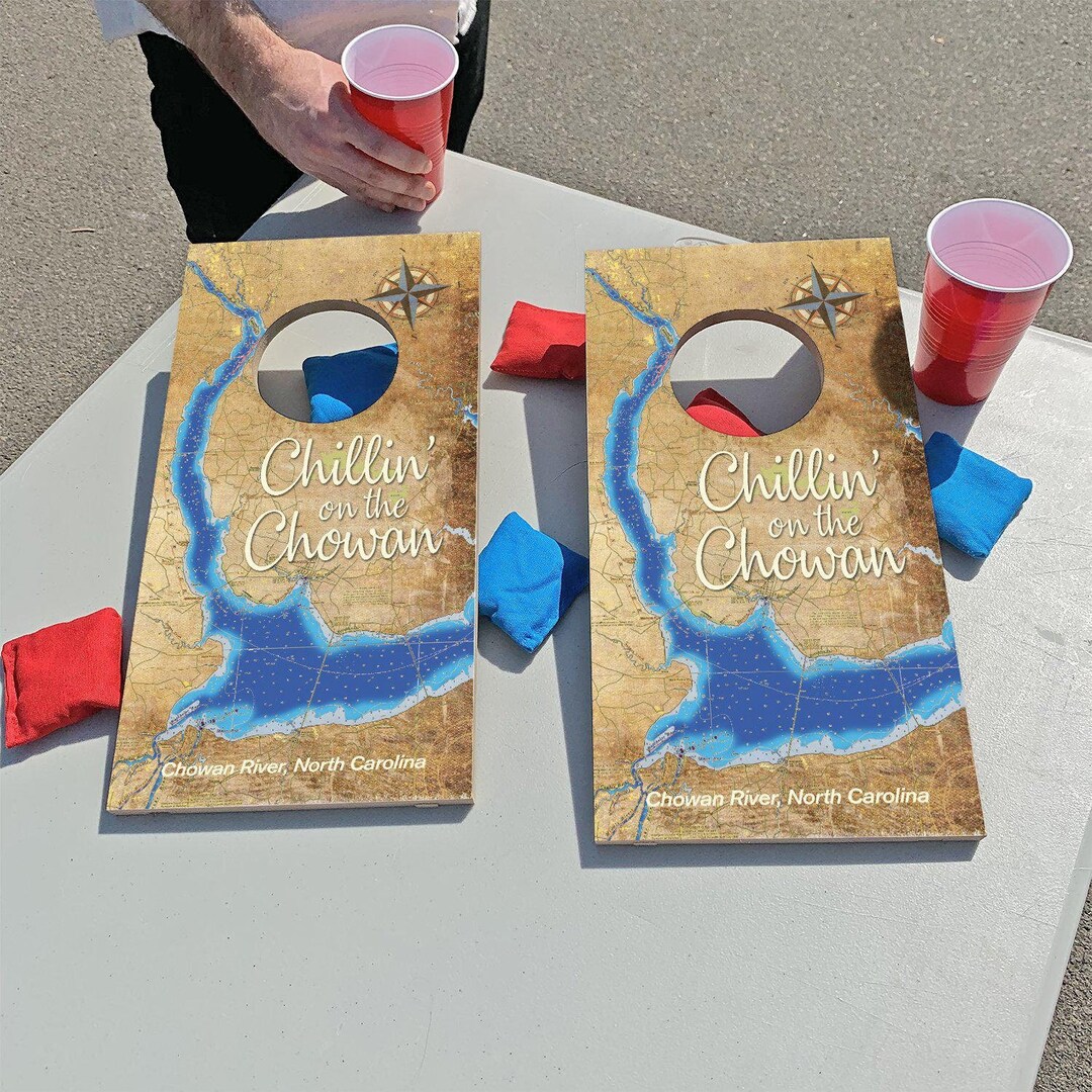 Chowan River, North Carolina Map Chillin on the Chowan Fun Size Mini ...