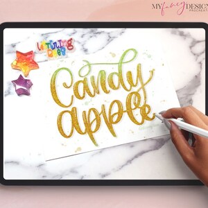 Watercolor Lettering Procreate Brushes - Procreate Illustrating ...