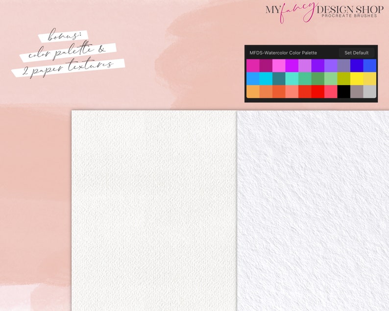 Watercolor Lettering Procreate Brushes Procreate - Etsy