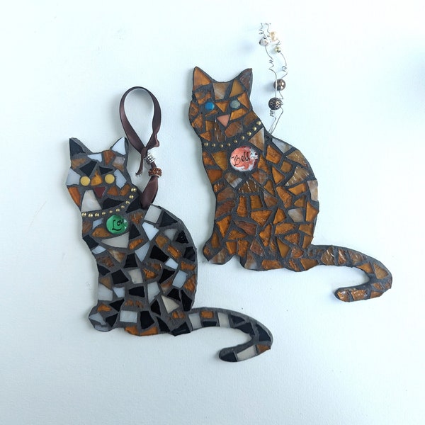 Mosaic Cat - Etsy