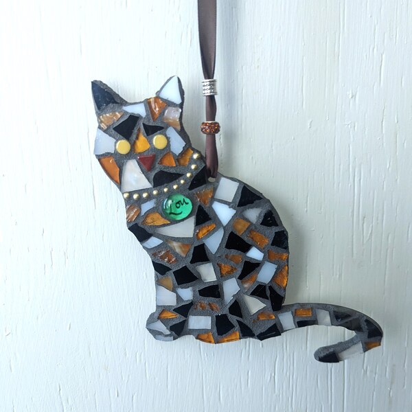 Mosaic Cat - Etsy