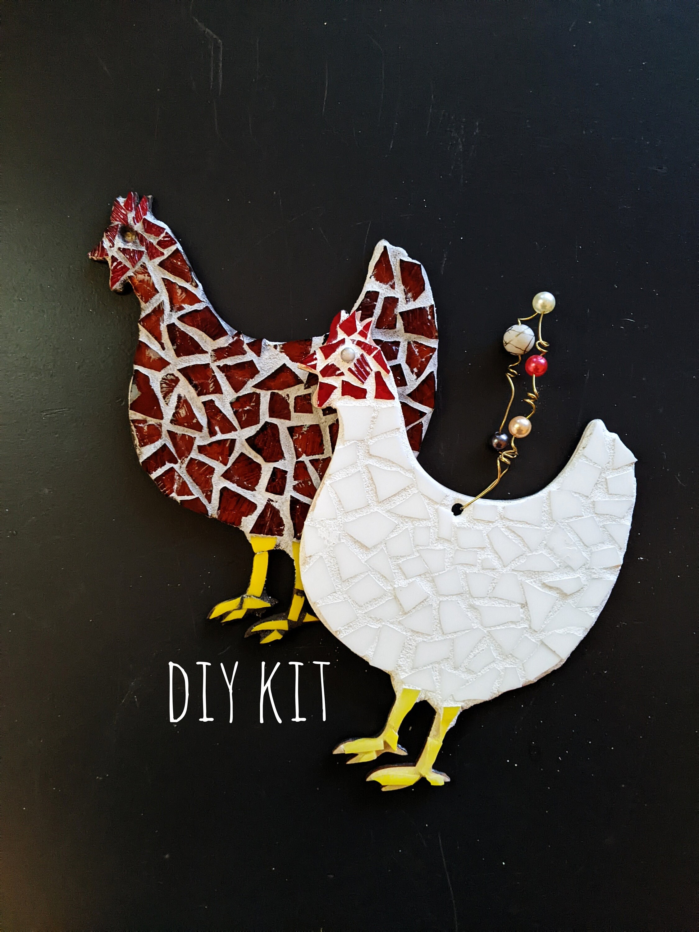 Craft Supplies & Tools Painting Adult Craft Kit Chicken With Glasses ...