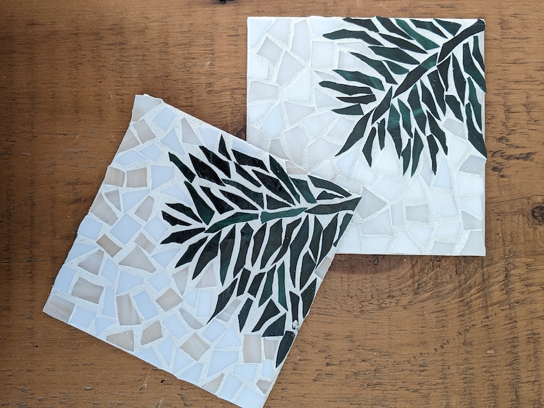 Craft Kits for Adults Pine Branch Mosaic Trivet Mosaic Kit - Etsy