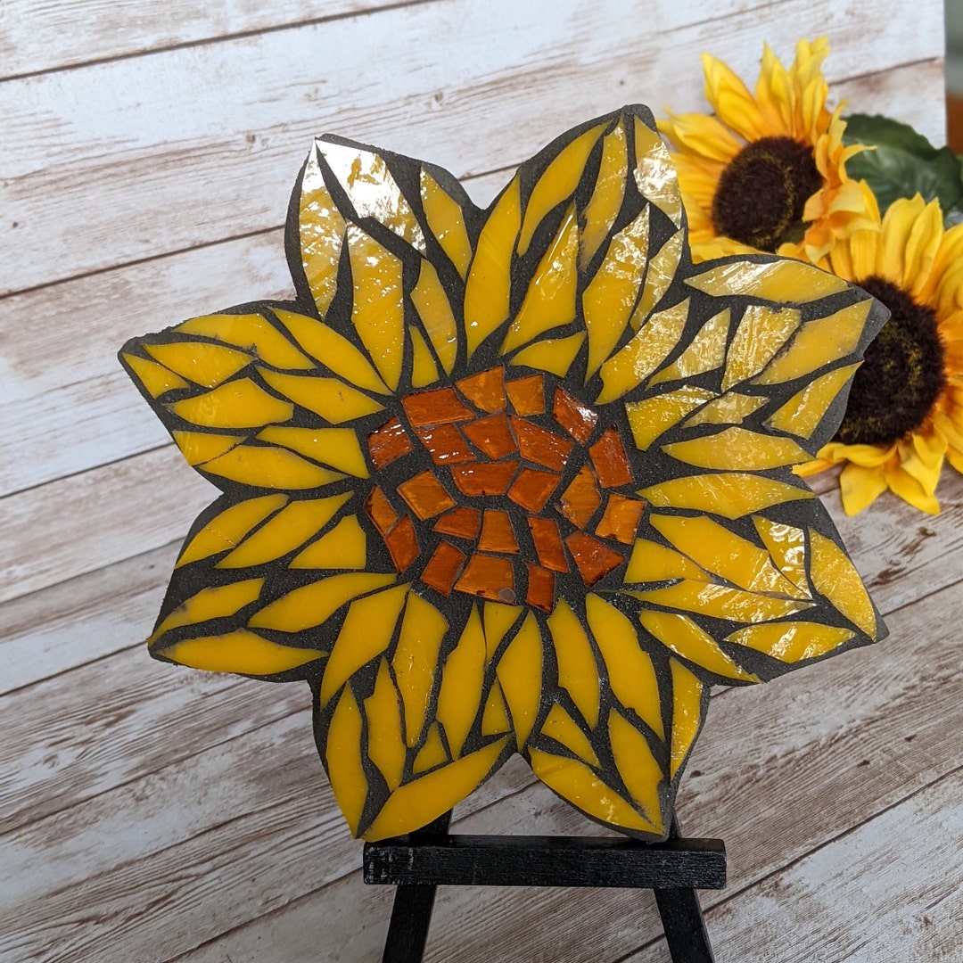 Craft Kits for Adults, Sunflower Kit, Sunflower Mosaic, Mosaic Kit ...