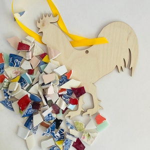 Craft Kits for Adults, Rooster Crafts, Mosaic Kit, DIY Rooster, Mosaic ...