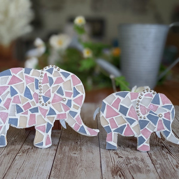Mosaic Elephant - Etsy
